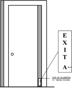 Stairwell Door Exit Sign - NYC Apartment Signs